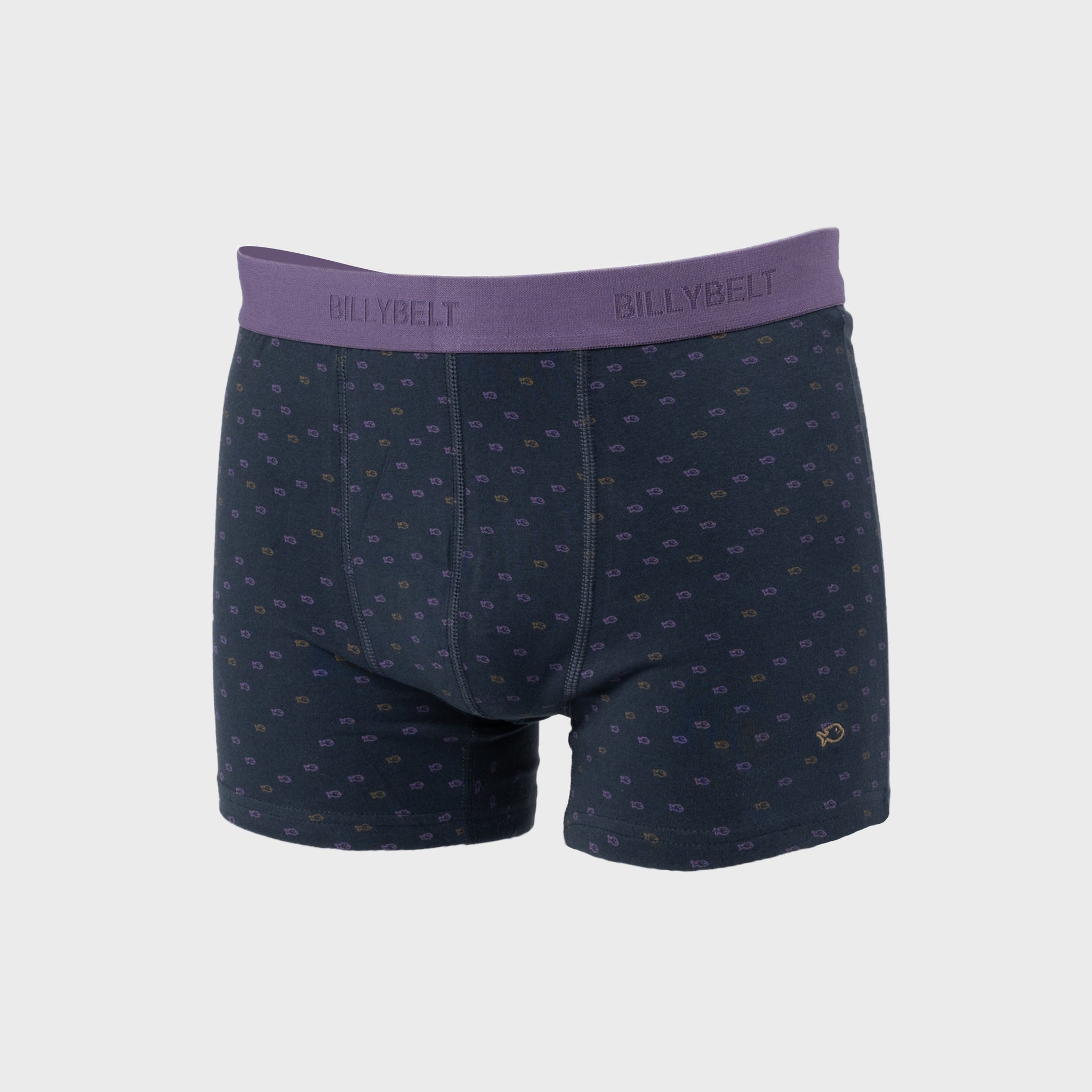 Boxer en coton biologique Billy Purple - BILLYBELT