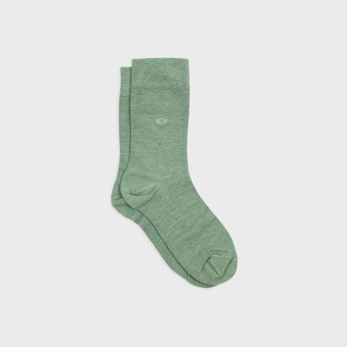 Chaussettes en bambou - Vert clair chiné - BILLYBELT