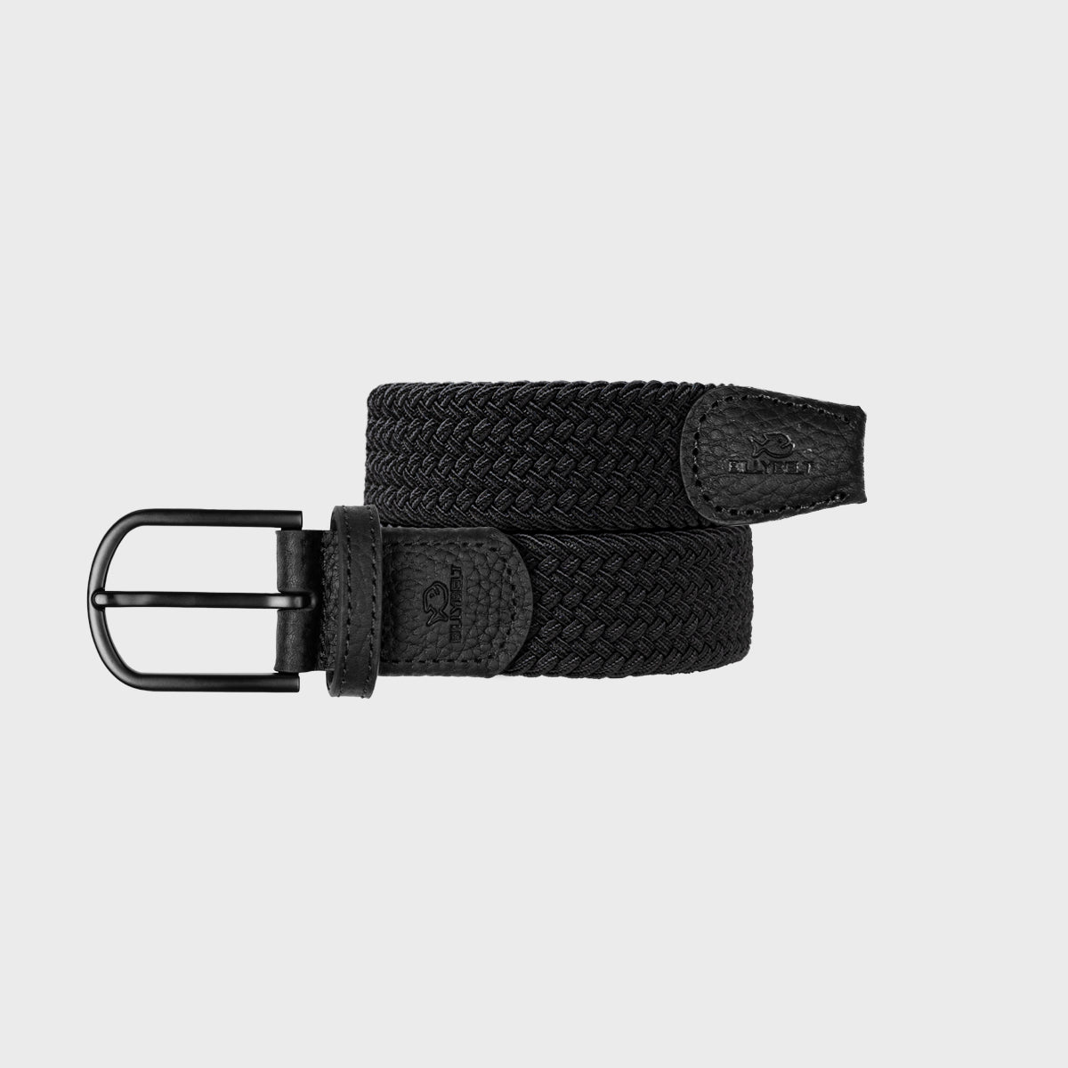 Elastic woven belt all black - BILLYBELT