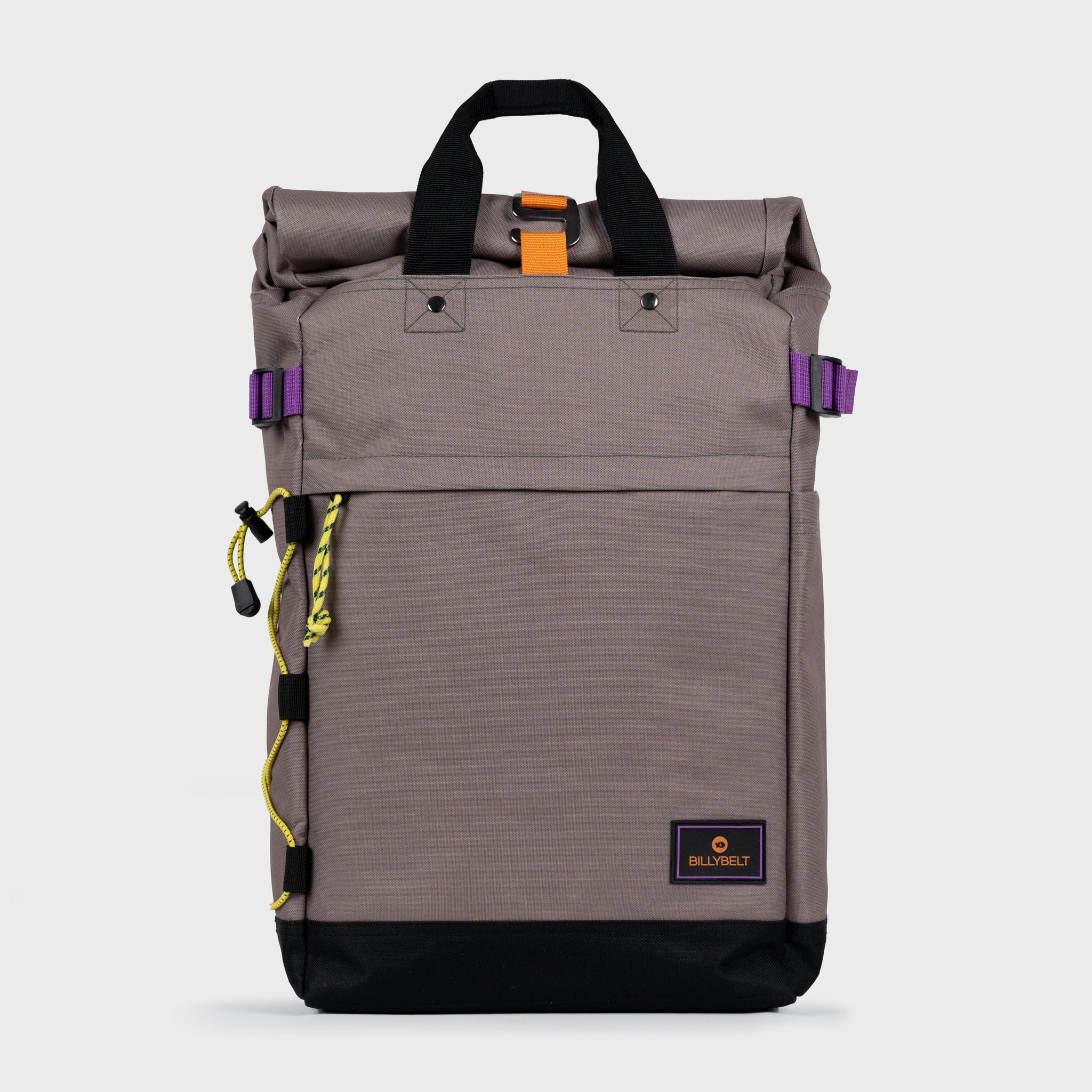 Backpack 100% recycled polyester roll-top - taupe - BILLYBELT